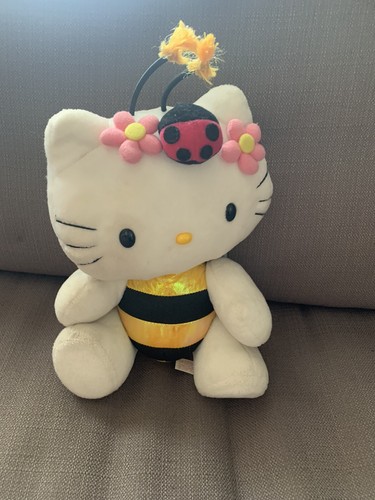 Vtg Hello Kitty bumble bee lg 12” Jointed | eBay