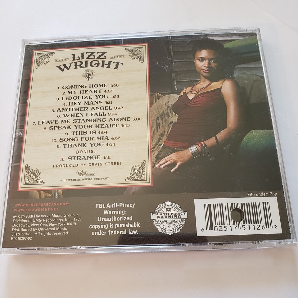 The Orchard By Lizz Wright CD 2008 Verve Music Coming Home Pre-owned Promo 602517511262 | eBay