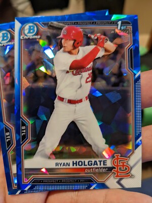 Ryan Holgate 2021 Bowman Draft Chrome Sapphire 1st Prospect #BDC-148 ...