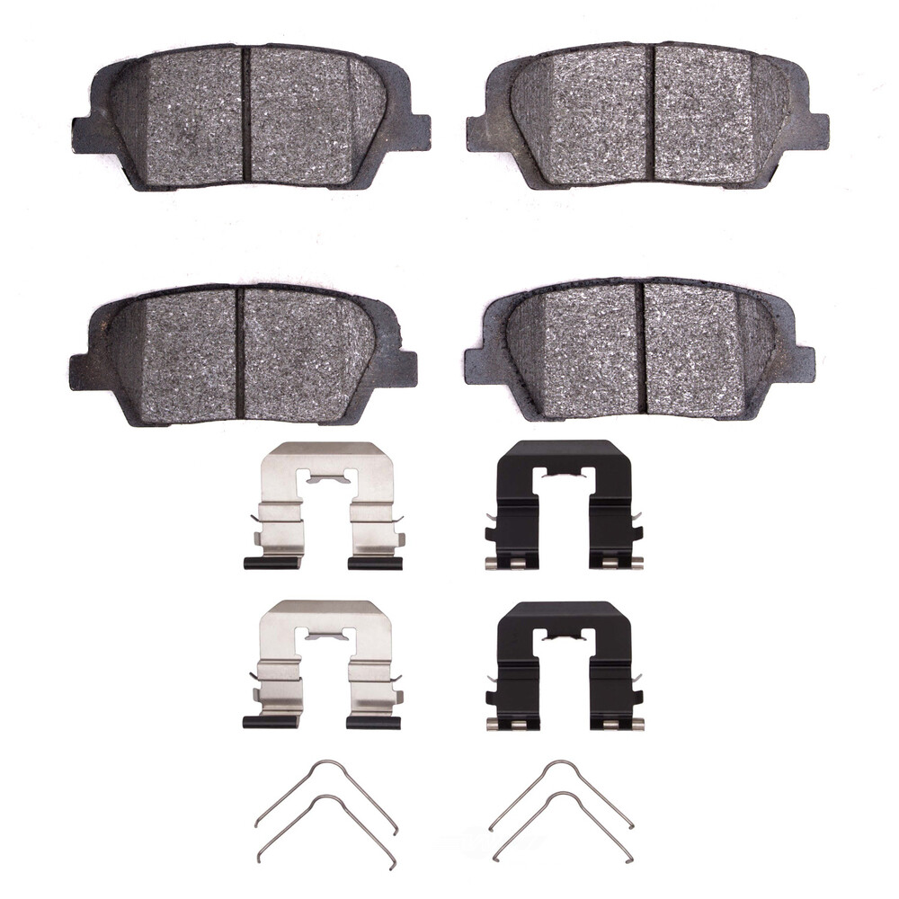Disc Brake Pad Set-DFC 3000 Ceramic Brake Pads and Hardware Kit R1 ...