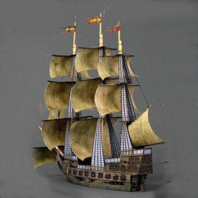 New DIY 1:250 Ghost Ship Paper Model 3D Interesting Ship Paper Model | eBay