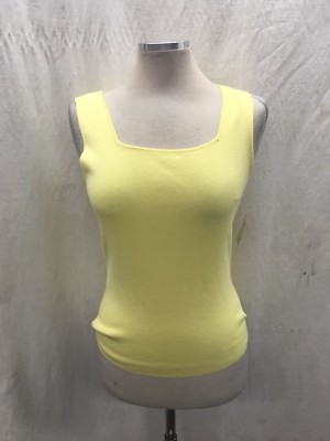 KASPER KNIT TOP/RETAIL$59/SIZE MEDIUM/NEW WITH TAG/YELLOW/STRETCH ...