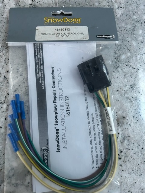 SnowDogg Part # 16160112 - Headlight Connector Repair Kit For Part ...