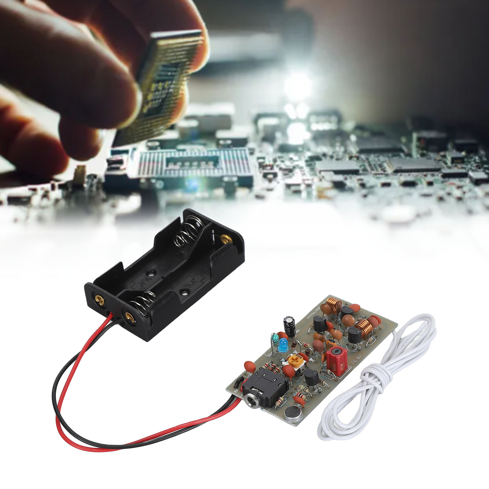 FM Transmitter Module Kit Adjustable Wireless Microphone Board ...