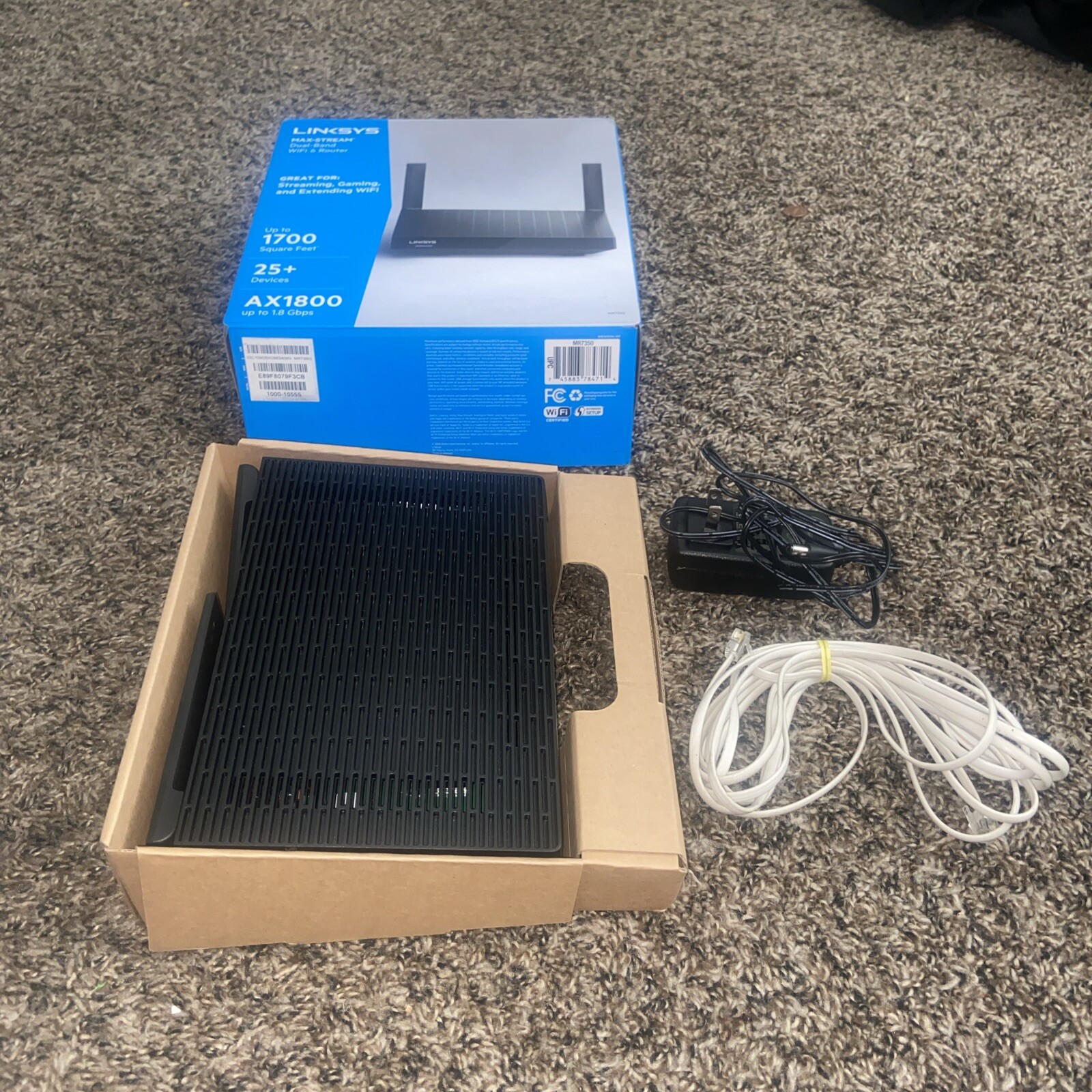 Linksys MR7350 Max-Stream Dual-Band Wi-Fi 6 Router Open Box ...