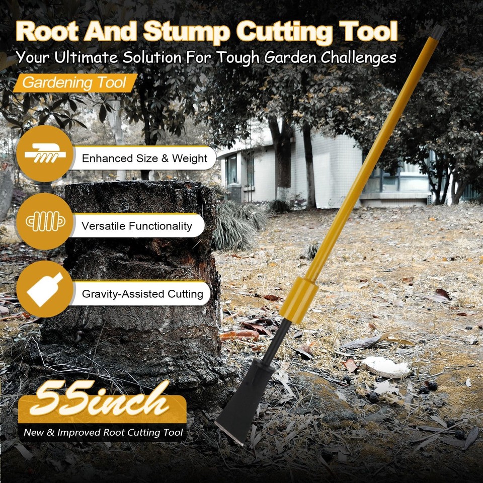 Root Cutting Tool Bamboo Tree Stump Remover Spade Shovel Garden Slayer ...