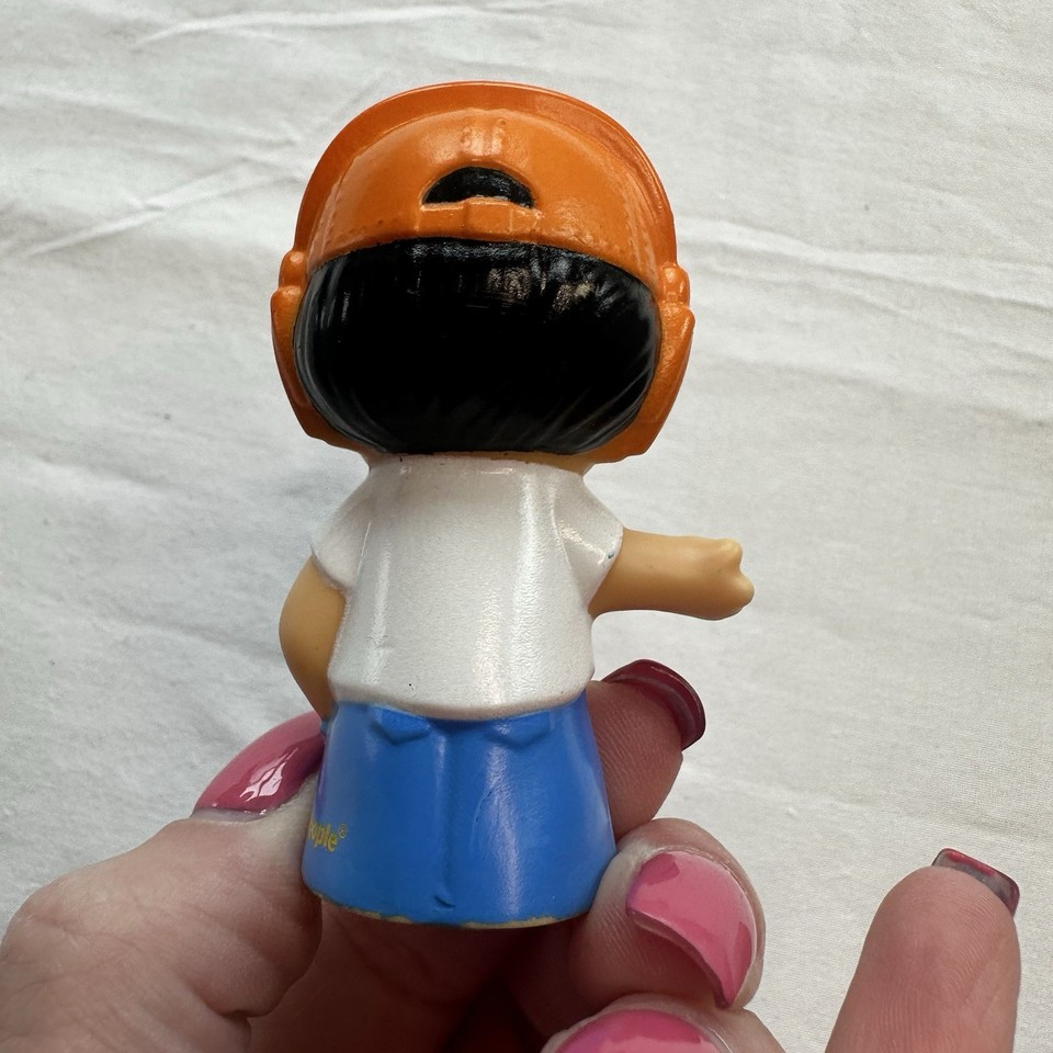 Fisher Price Little People Airplane Helicopter Pilot Koby With Headset ...