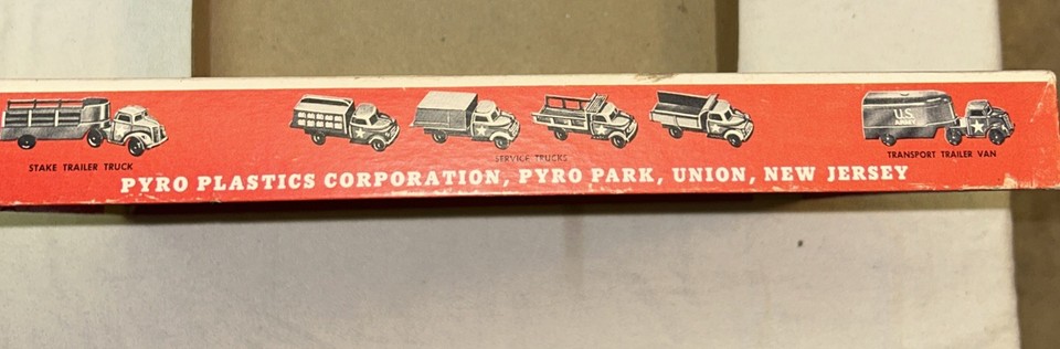 Vintage Pyro 21 Piece Plastic US Army Vehicle Set With One Soldier ...