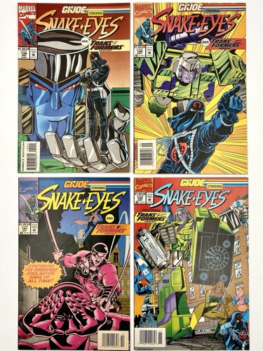 Marvel Comics G.I. Joe Snake Eyes & Transformers Gen 2 #139-142 Lot of ...