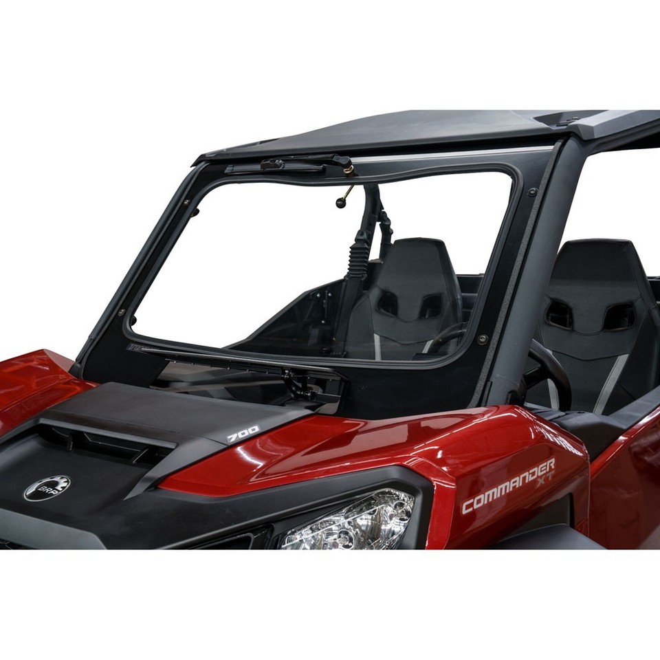 Tusk UTV Full Glass Windshield With Vent and 12" Windshield Wiper for ...