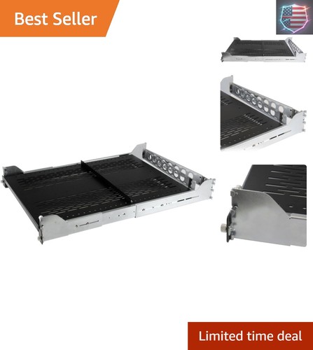 2U Vented Sliding Server Rack Shelf w/ Cable Management Arm - 27.7 to ...