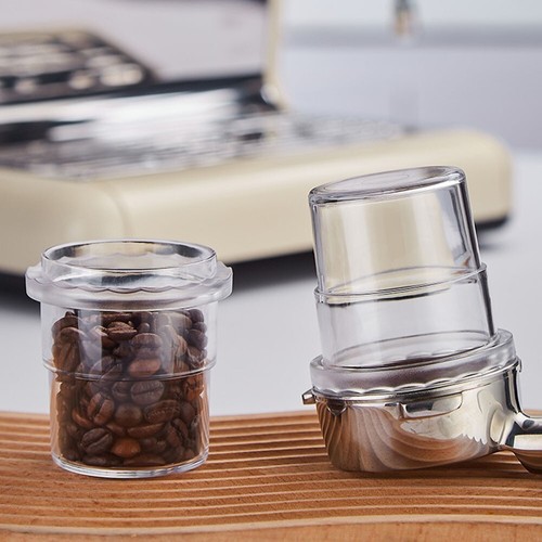 58mm Portafilter Compatible Transparent Coffee Dosing Cup for Baristas ...