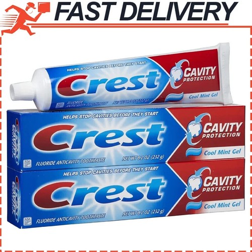 3-Pack Crest Toothpaste Cavity Protection Cool Mint Gel, Helps Stop ...