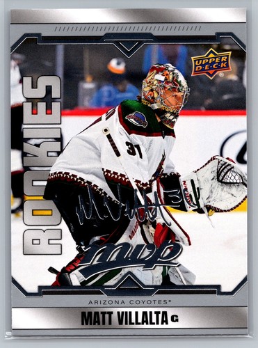 2024-25 Upper Deck MVP #231 Matt Villalta Silver Script Arizona Coyotes ...