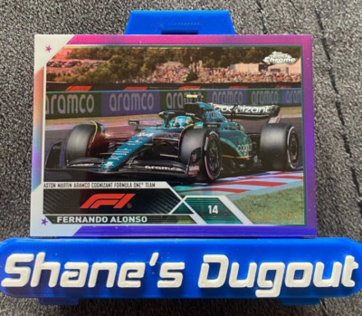 2023 Topps Chrome Formula 1 Fernando Alonso #35 Purple Refractor/399 ...