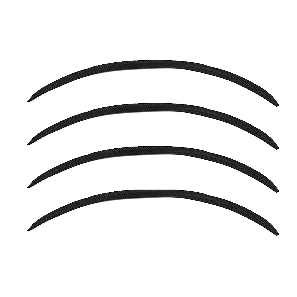 Car Wheel Eyebrow Universal 4PCS Wheel Arch Black Eyebrow High Quality ...