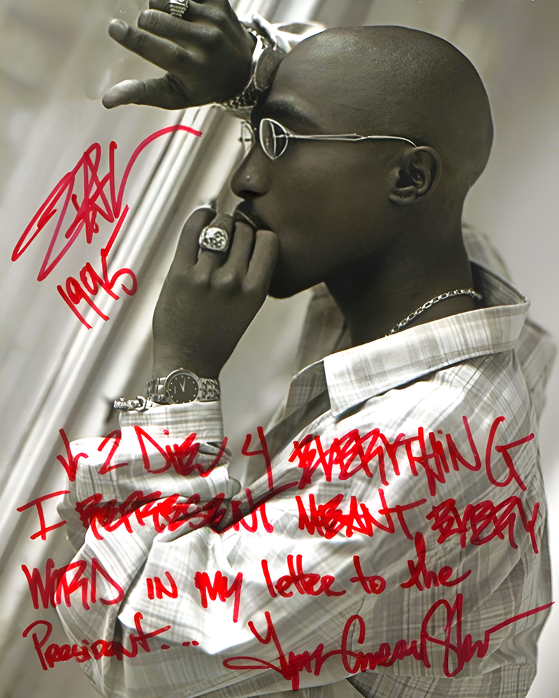 TUPAC SHAKUR SIGNED REPRINT AUTOGRAPH 1995 RAPPER 8"x10" Photograph | eBay
