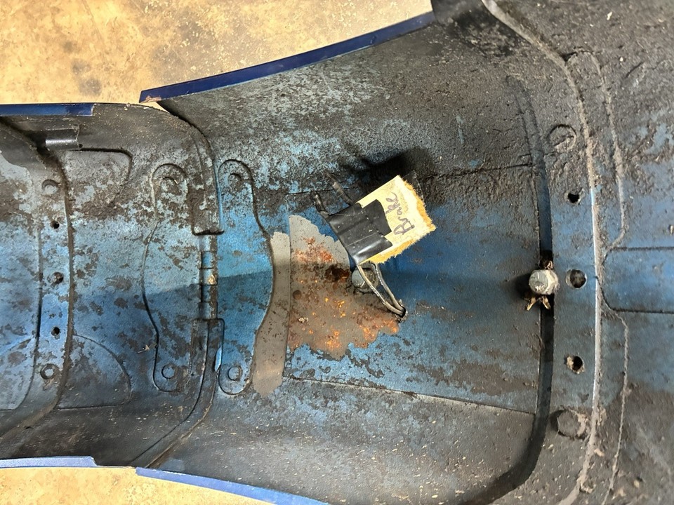 Harley Davidson Panhead Hinged Fender With Struts + Brake Light | eBay