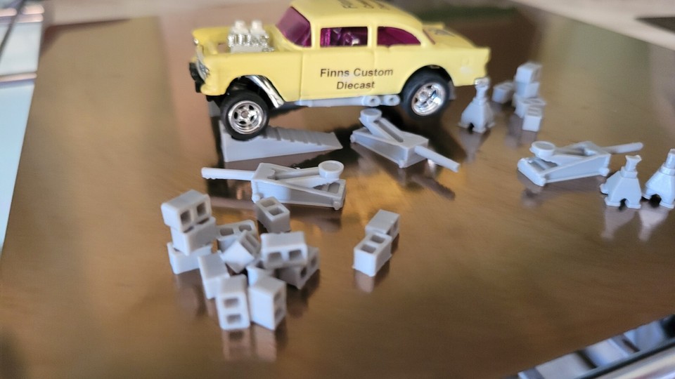 Floor Jacks, Ramps, Blocks And Jack Stands 30 items 3d printed for 1/64 ...