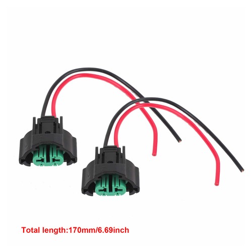 2X H8 H11 Socket Plug Two Harness Wire Female Fit Fog Light Bulb Lamp Connector | eBay