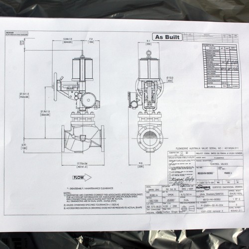 FLOWSERVE VALTEK Mark 1 Megastream DN150 6" CL150 Stainless Control ...