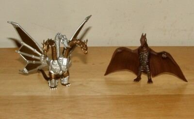 BANDAI Gashapon HG 1991 MECHA KING GHIDORAH & 1956 RODAN Figures Series ...