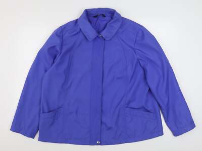 bm collection Womens Blue Rain Coat Size L | eBay UK