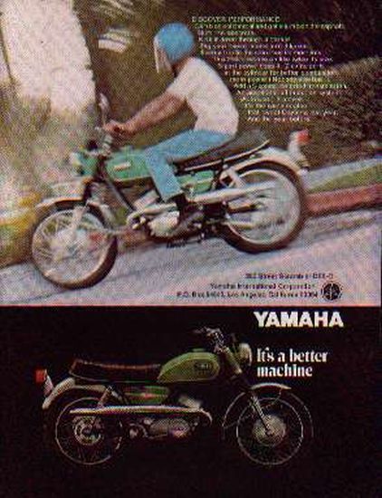 YAMAHA 250 STREET SCRAMBLER DS6-C Motorcycle Ad 1969 DS6 | eBay