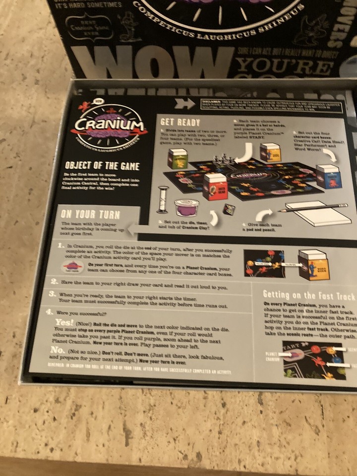 Cranium Wow You're Good Board Game 2007 Cranium Games Complete Clay Is ...