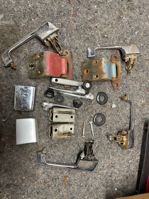 1969 charger door parts lot handle up hinge window crank b-body stock ...