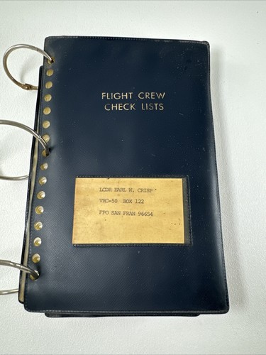 Vcr-50 Squadron Routing Guide US Navy Flight Crew Check Lists 3 Ring ...