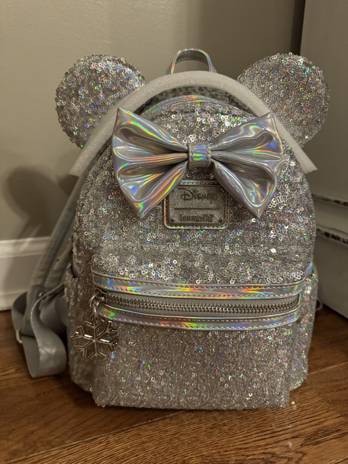loungefly iridescent Sequin Mini Backpack - Gem