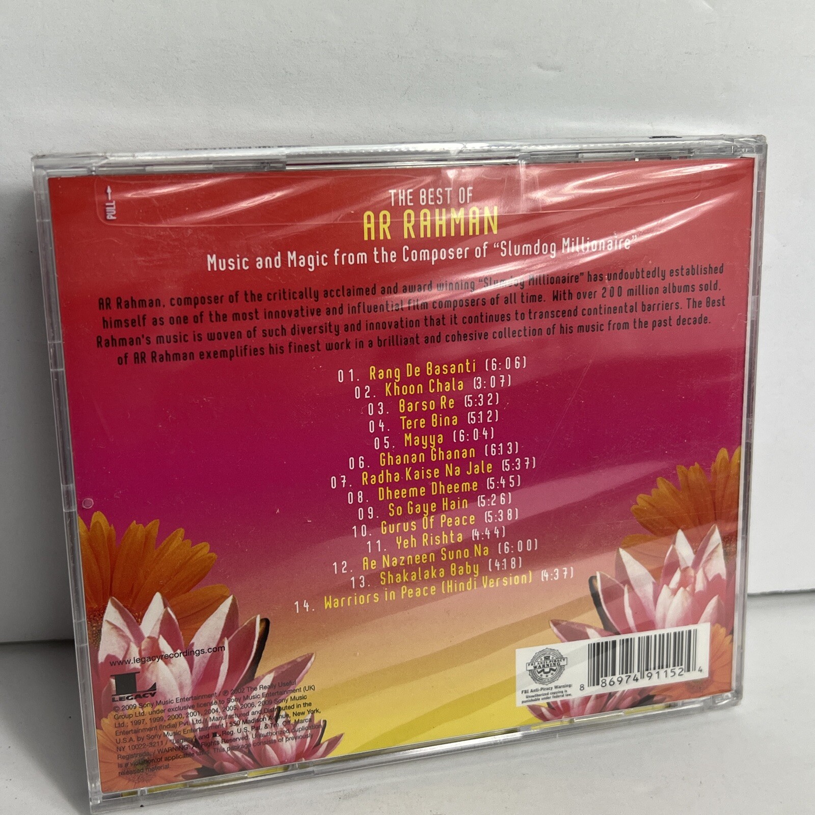 The Best of A.R. Rahman by A.R. Rahman (CD, Mar-2009, Legacy) for sale ...