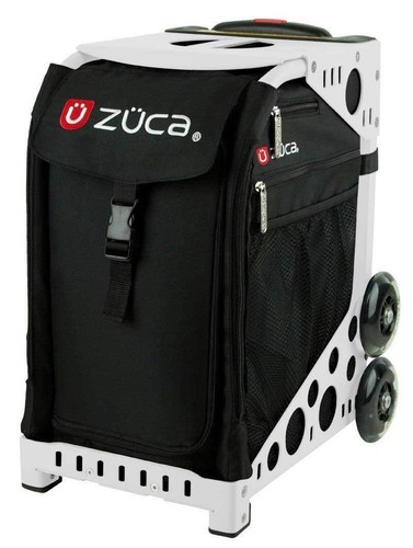 Zuca Sport Obsidian Insert Bag and White Frame with Flashing Wheels | eBay