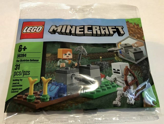 Buy LEGO Minecraft 30394 The Skeleton Defense Polybag 31 Pcs online | eBay