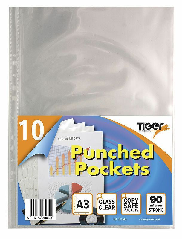 Punched Pockets Filing Clear Display Sleeves Ring Binders - A4, A3, A2 ...