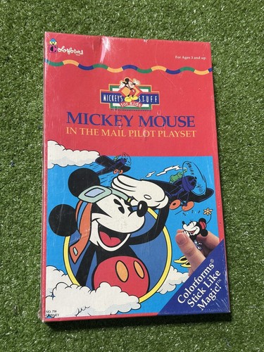 Mickey Mouse In The Mail Pilot Playset Colorforms #758 New Sealed ...