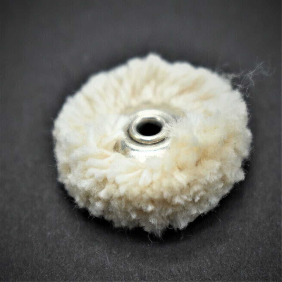 12Pcs 22mm 7/8" Unmounted Polishing Buffing Wool Cotton Wheel Dremel ...