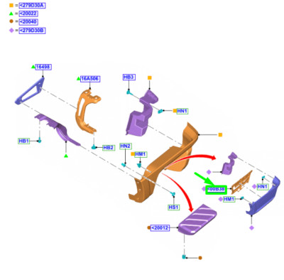 FORD RANGER T9 Left Body Side Step Support 2621353 NEW GENUINE | eBay