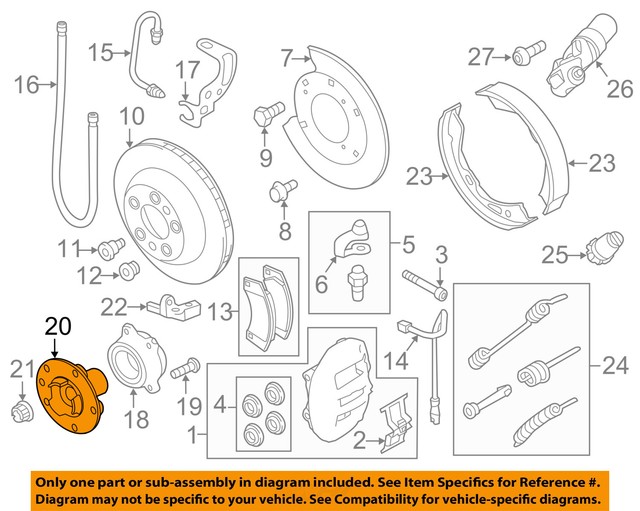 Front Wheel Hub 95834160500 Fits 2013 Porsche Cayenne 92a for sale ...