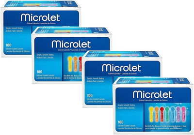 Colored Lancets 100 Each (Pack of 4) | eBay