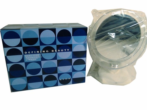 Avon Defining Beauty Dual Sided Magnifying Mirror Makeup Vanity W/ Box ...