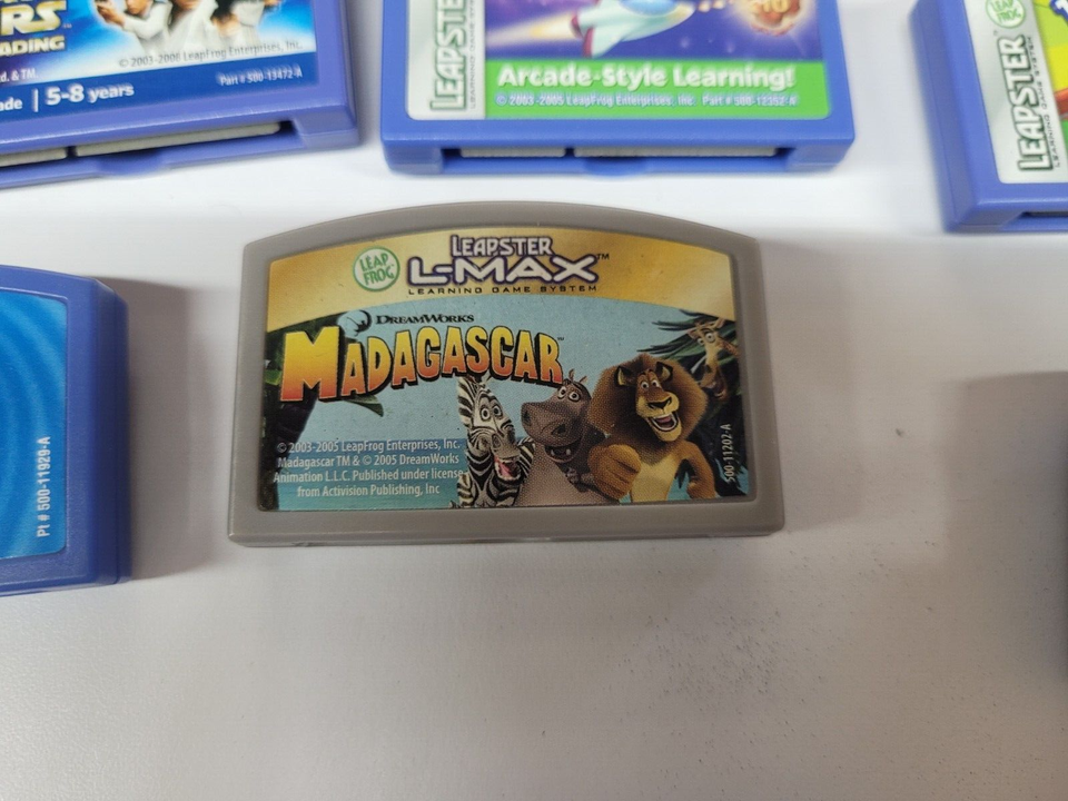 Lot of 14 Leapfrog Leapster & L-max Learning Game Cartridges Cars Bratz ...
