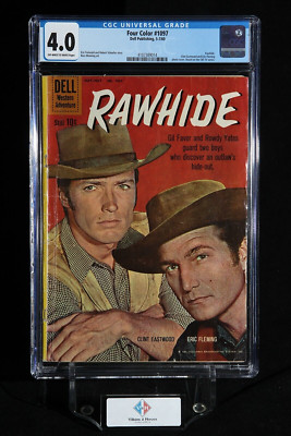 FOUR COLOR #1097 ~ Rawhide ~ Clint Eastwood, Eric Fleming ~ Photo ...
