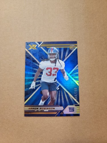 2021 Aaron Robinson Panini Xr Blue Rc Rookie /199 #152 Giants | eBay