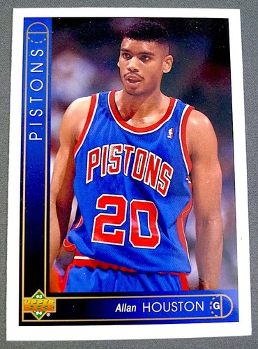 NBA Detroit Pistons Allan Houston '93-'94 Upper Deck Basketball Trading ...