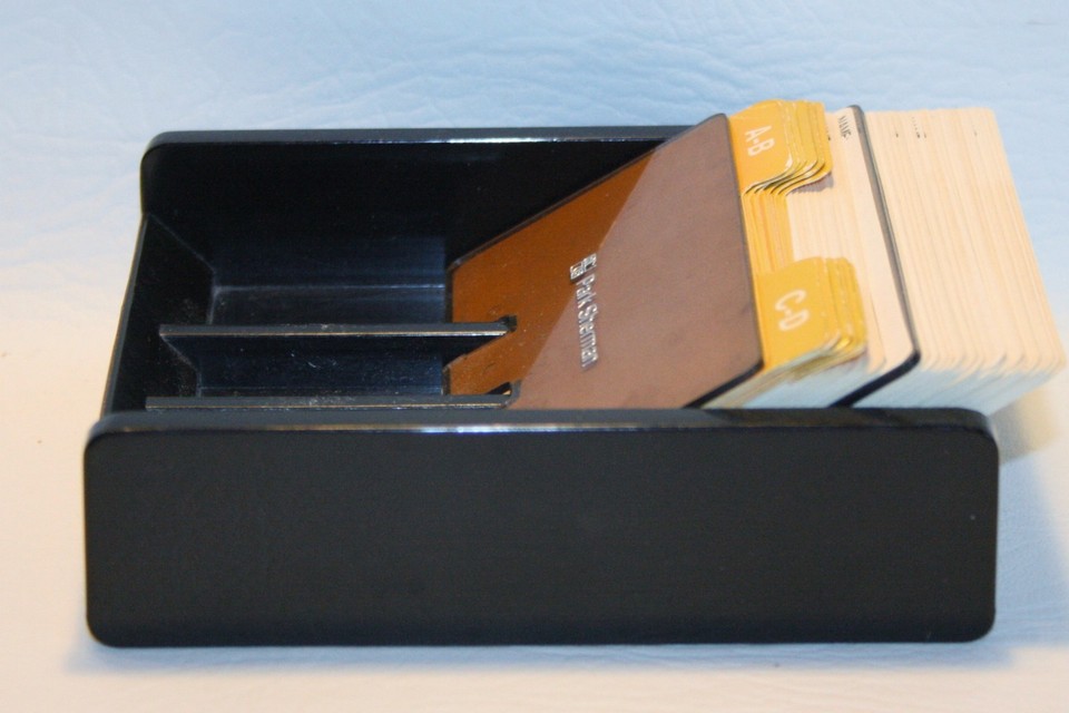 Park Sherman Vintage Phone Address File Rolodex | eBay