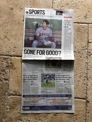 OC REGISTER NEWSPAPER ANAHEIM ANGELS SHOHEI OHTANI "GONE FOR GOOD?" | eBay
