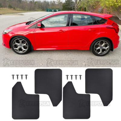 For Ford Focus Mk3 Hatchback Black Front&Rear Mud Flaps Splash Guards ...
