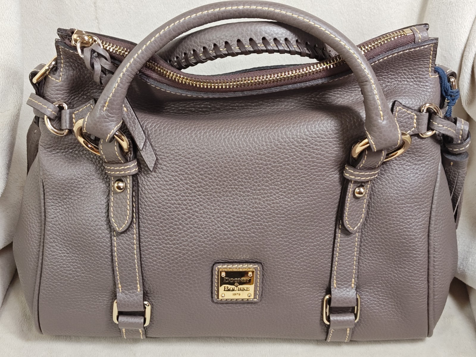 Dooney & Bourke Pebble Grain Satchel 🐘 Elephant 🐘 Color Made In USA | eBay